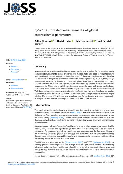 Pdf Pysyd Automated Measurements Of Global Asteroseismic Parameters