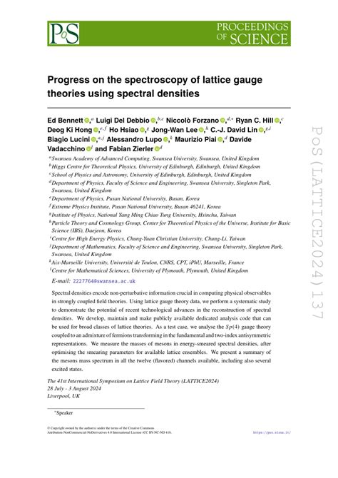 Pdf Progress On The Spectroscopy Of Lattice Gauge Theories Using