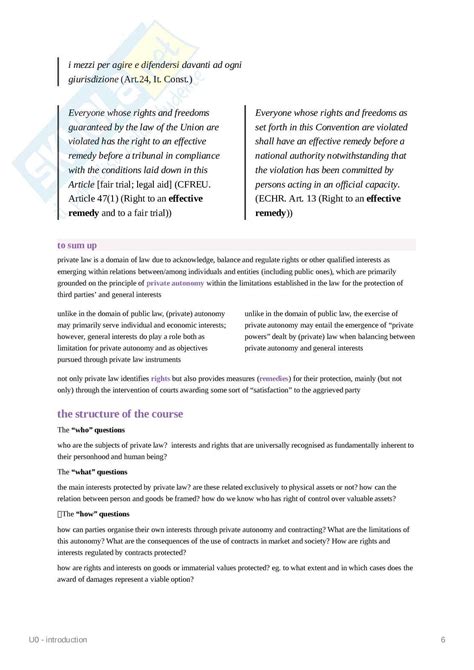 Foundations Of Private Law Appunti