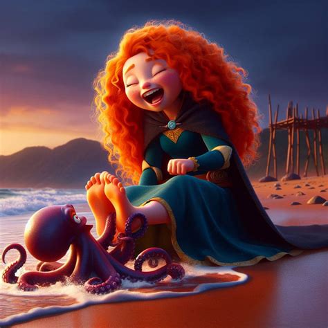 Merida And Feet Tickling Ai By Amirrax On Deviantart