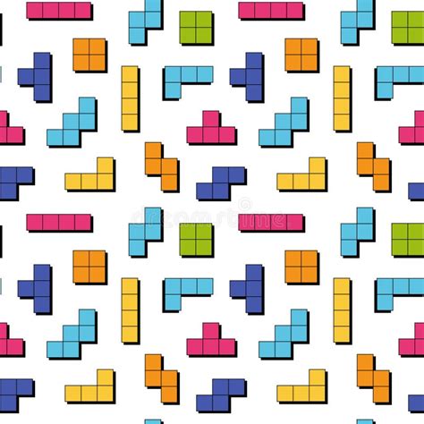 Abstract Seamless Background Tetris Stock Illustrations 683 Abstract Seamless Background