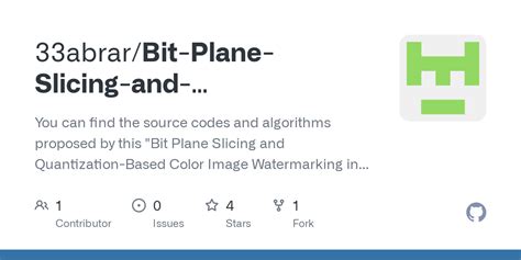 github 33abrar bit plane slicing and quantization based color image