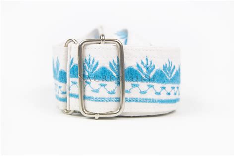 Gatra White With Turquoise Triangle Embroidery Sacred Sikh