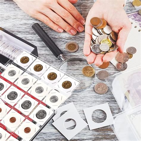 Soporte Para Monedas De Cartón Para Coleccionistas Con 25 Hojas De