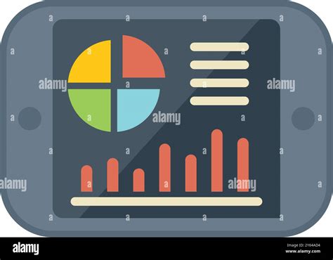 Mobile Phone Is Displaying Various Colorful Charts And Graphs