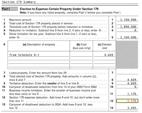 Form 4562 Line 12 Flagged