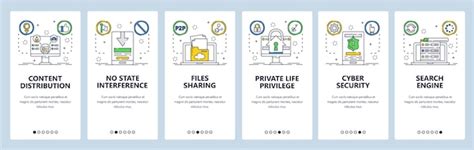 Premium Vector Cyber Security Website And Mobile App Onboarding Screens Vector Template