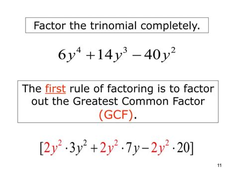 Complete Factoring Rules In Grade 8 Math Ppt