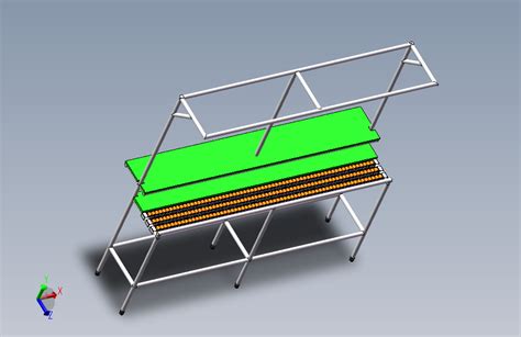 精益流水线作业台solidworks 2021模型图纸下载 懒石网
