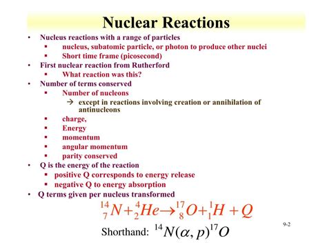 Ppt Nuclear Reactions Powerpoint Presentation Free Download Id1177537