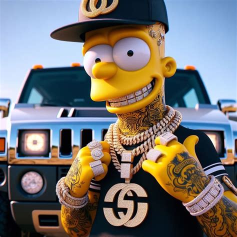 Hip Hop Bart Simpson Nel 2024 Molle