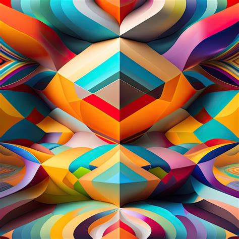 Premium Ai Image Bright Abstract Pattern