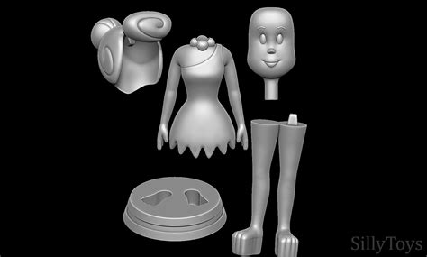 Sillytoys Wilma Flintstone The Flintstones 3d Print Model