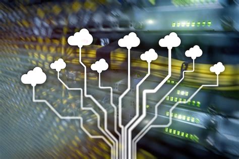 Premium Photo Cloud Server And Computing Data Storage And Processing Internet And Technology