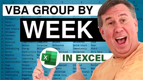 Excel Vba 13 Group By Week In An Excel Pivot Table Using Vba Episode 1211213 Youtube