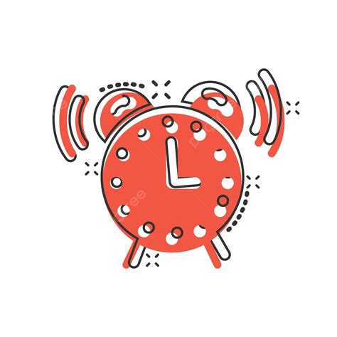Comicstyle Clock Icon With Timer Splash Cartoon Sport Timer Vector