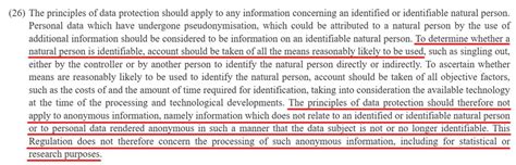 Anonymized And Pseudonymized Data Are They Subject To Data Subject
