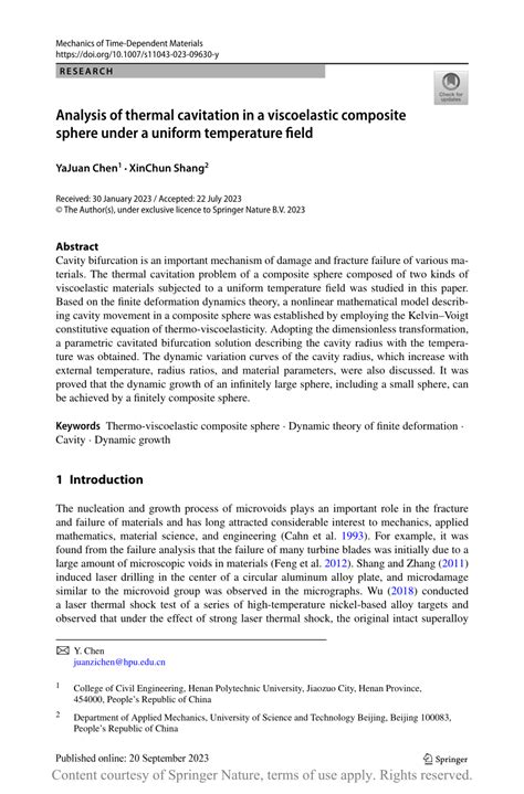 Analysis Of Thermal Cavitation In A Viscoelastic Composite Sphere Under A Uniform Temperature Field