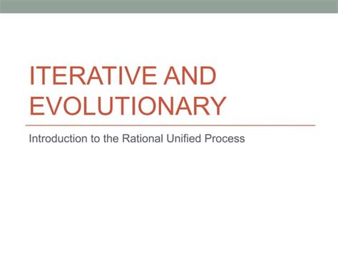 Rational Unified Process Lecture 5 Ppt