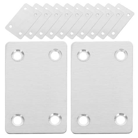 Raindrops 30pcs Fixing Brackets Silver Table Connecting Brackets For Furniture And Diy Projects