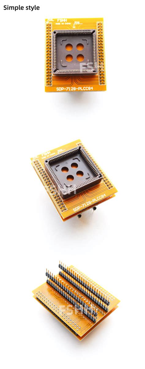 Sdp 7128 84 Programmer Adapter 1 27mm Plcc84 To Dip Test Socket Suitable For Epm7128 Epm7128e