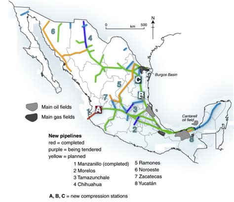 Natural Gas Pipeline System Map