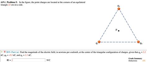 solved 6 problem 5 in the figure the point charges are