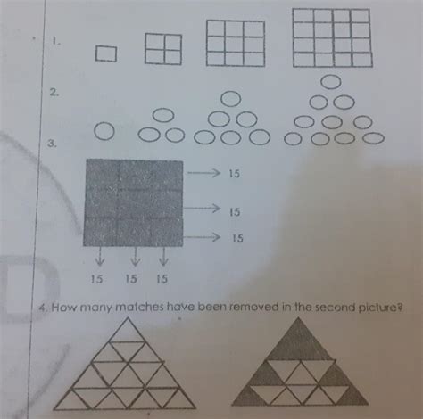 Learning Task 1: Stuay the following sequence of figures. Then draw the next figure and write ...