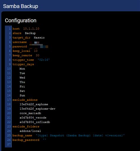 samba backup create and store backups on a samba share share your projects home assistant