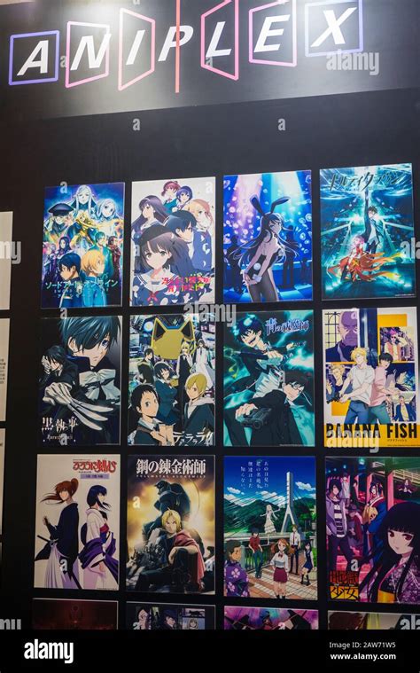 Shenzhen China April 2019 Aniplex Poster At Sony Expo 2019 Aniplex