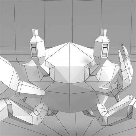 Low Poly Crab 3d Model 22 3ds Fbx Obj Stl Max Free3d