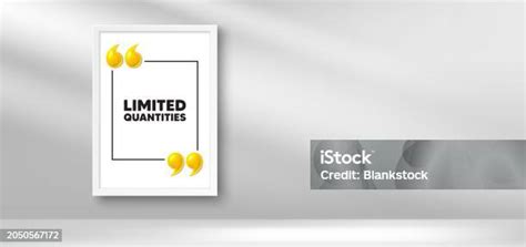제한된 수량 기호 특별 제안 표시 사진 프레임 배너입니다 벡터 3차원 형태에 대한 스톡 벡터 아트 및 기타 이미지 3차원 형태 고급 광고 Istock