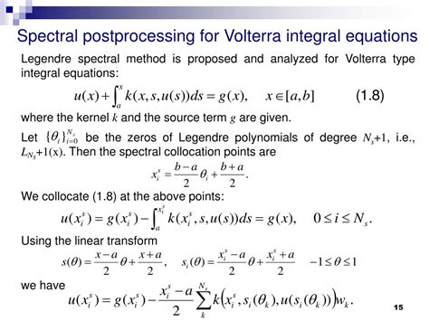 ppt spectral methods for initial value problems and integral