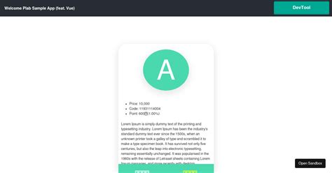 Javascript Sdk Sample App Vue Codesandbox