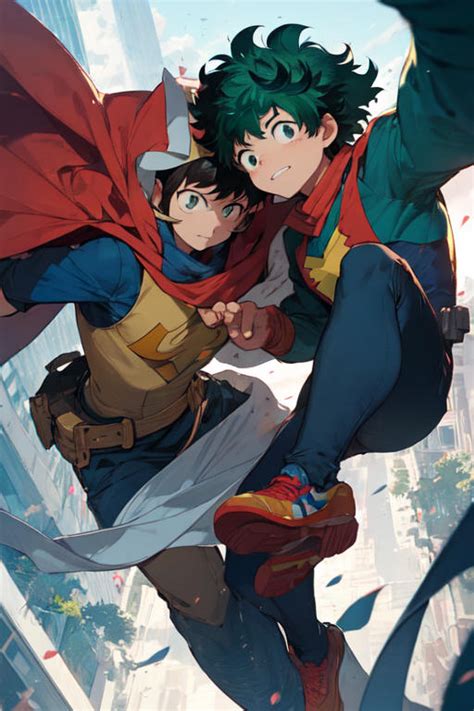 Deku And His Son Ready To Fight By Bulletsponge80 On Deviantart