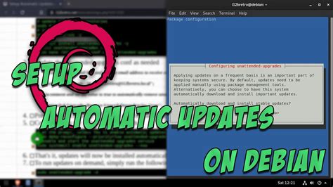 Setup Automatic Updates On Debian Youtube