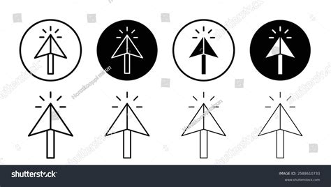 Cursor Icon Simple Outline Vector Logo Stock Vector Royalty Free