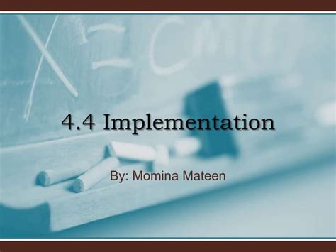 44 Implementation Pptx