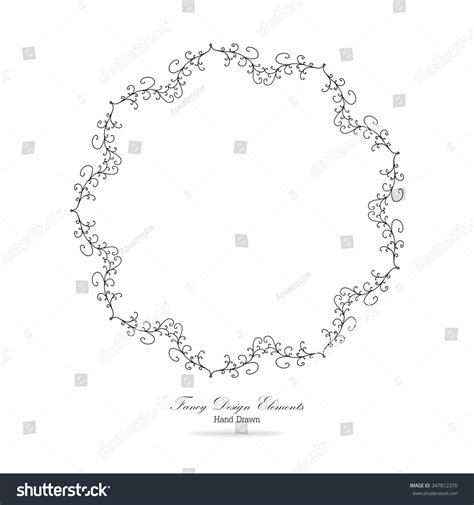 Fancy Design Element Vector Circle Shape Stock Vector Royalty Free