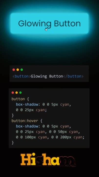 Neon Glowing Button Hover Animation In Html Css Youtube