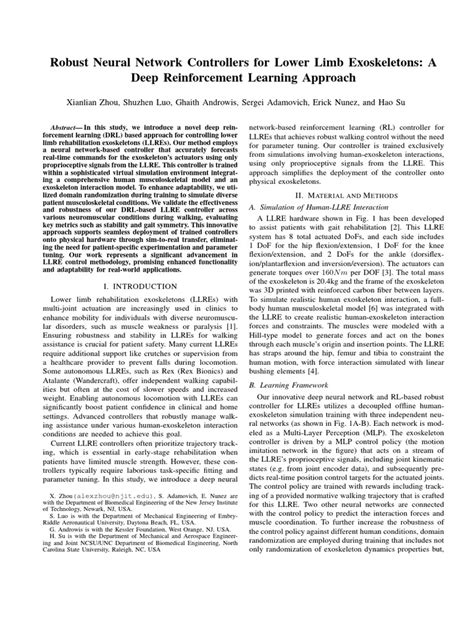 Robust Neural Network Controllrs For Lower Limb Exoskeletons Pdf Simulation Walking Robust Neural Network Controllrs For Lower Limb Exoskeletons Pdf Simulation Walking