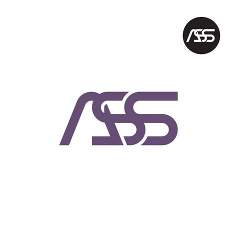 Letter Ass Monogram Logo Design 36288467 Vector Art At Vecteezy