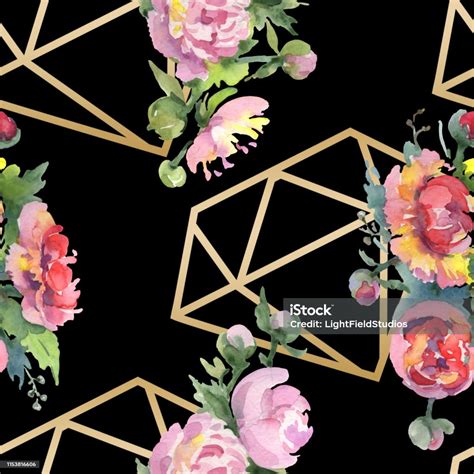 모란 꽃다발 꽃 식물 꽃입니다 수채화 배경 그림 집합입니다 완벽 한 배경 패턴입니다 0명에 대한 스톡 벡터 아트 및 기타 이미지 0명 꽃 식물 복고풍 Istock