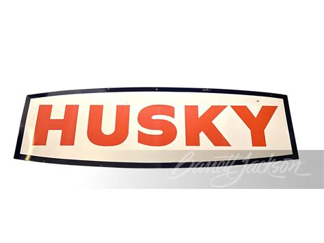 Early 1960s Husky Oil Porcelain Sign