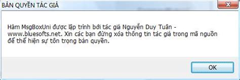 MsgBox With Unicode String In VBA