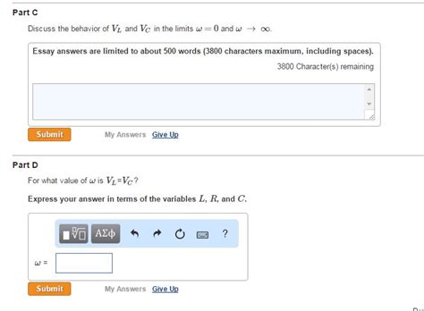 solved an l r c series circuit is connected to an ac source