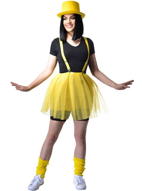 40cm Sunny Yellow Tulle Womens Costume Tutu