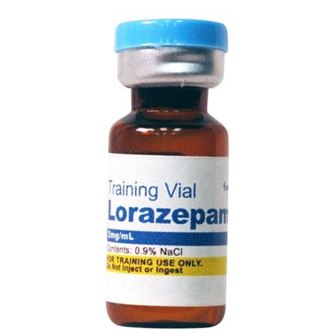 Training Vial Lorazepam Injection 2mgml Mockmeds