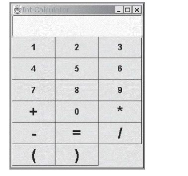 Solved Design A Graphical Calculator For Int Objects With Buttons To 1 Answer