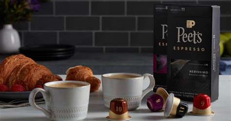 Peets Coffee Nespresso Capsules 40 Count Espresso Variety Pack 2081